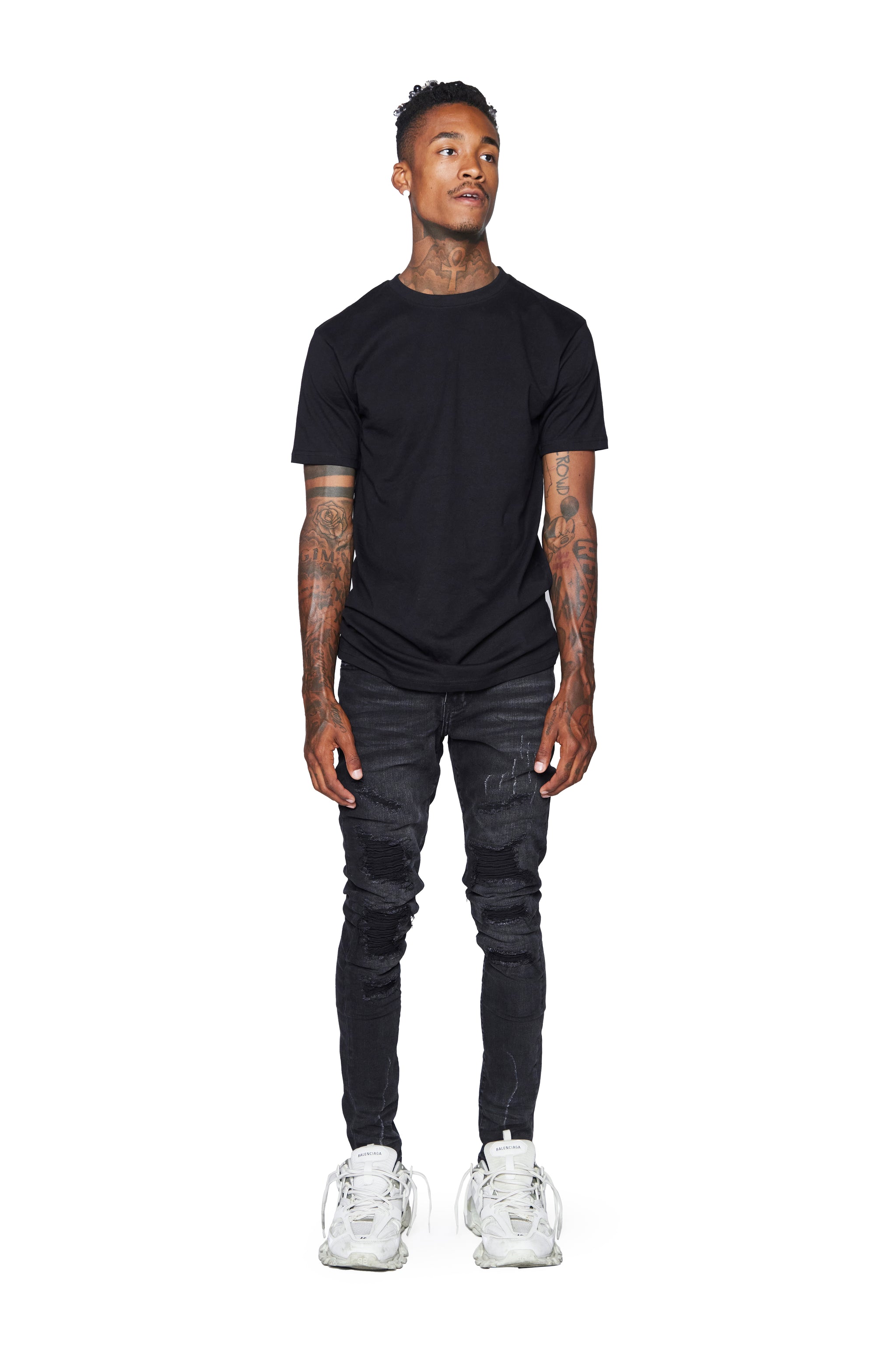 ESNTL LAB JEANS "HYDRO" BLACK GREY